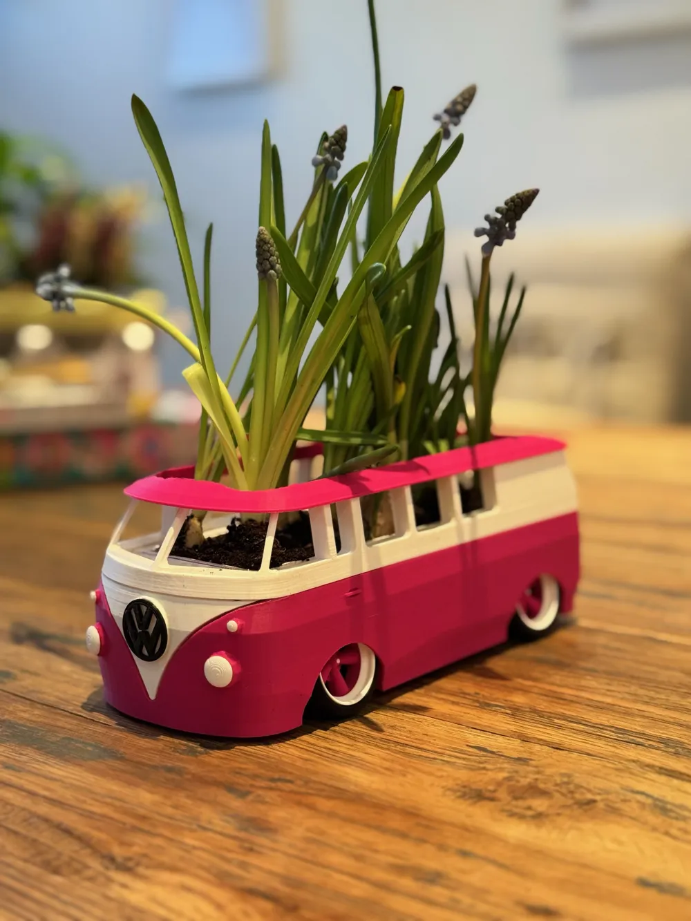VW_BUS_Flowers - Free 3D Print Model - MakerWorld