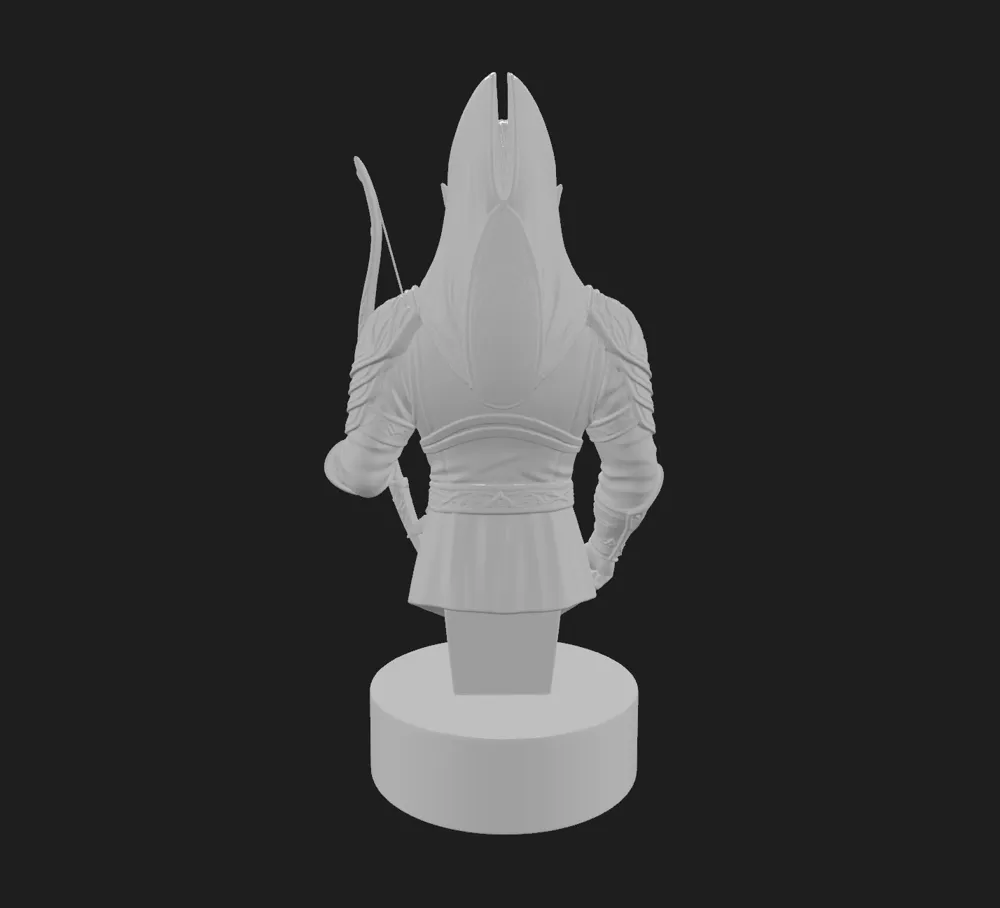 Elf Archer Chess Piece – Fantasy 3D Miniature - Free 3D Print Model ...