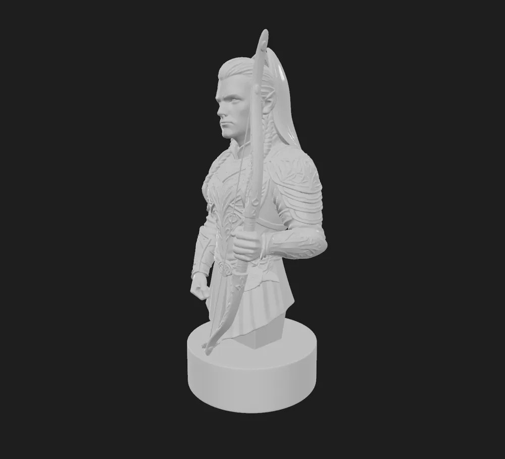 Elf Archer Chess Piece – Fantasy 3D Miniature - Free 3D Print Model ...