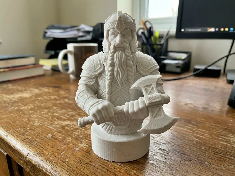 Dwarf Warrior Chess Piece – Fantasy 3D Miniature - Free 3D Print Model ...