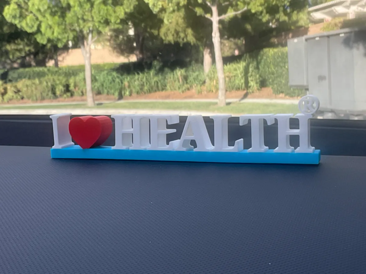 ILovehealth logo (Multi-Language Font) - Free 3D Print Model - MakerWorld