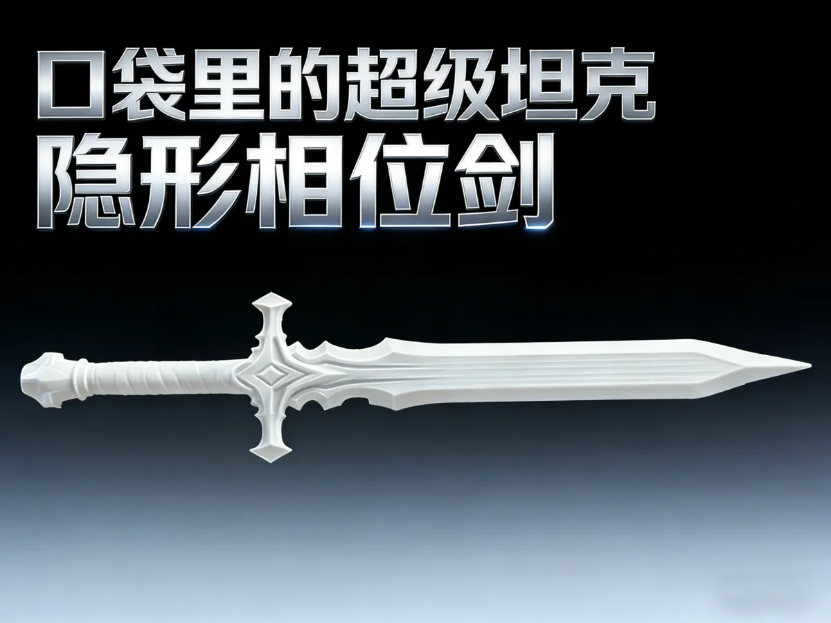 Invisible Phase Sword [Pocket Super Tank] - Free 3D Print Model ...