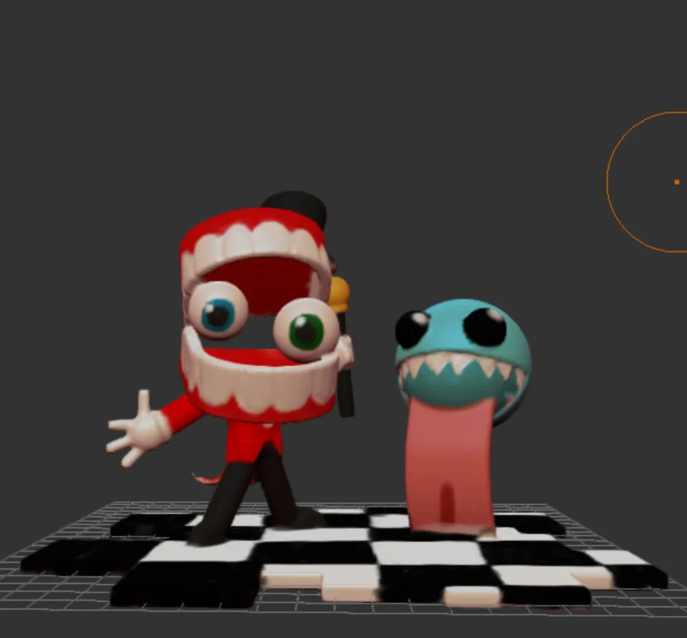 Tadc Caine and bubble statue - Free 3D Print Model - MakerWorld