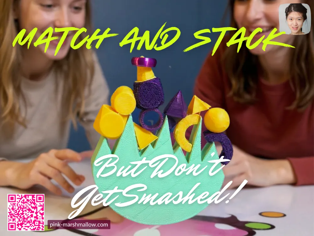 Match and Stack: Vollständig 3D-gedrucktes Balancespiel – Kostenloses ...