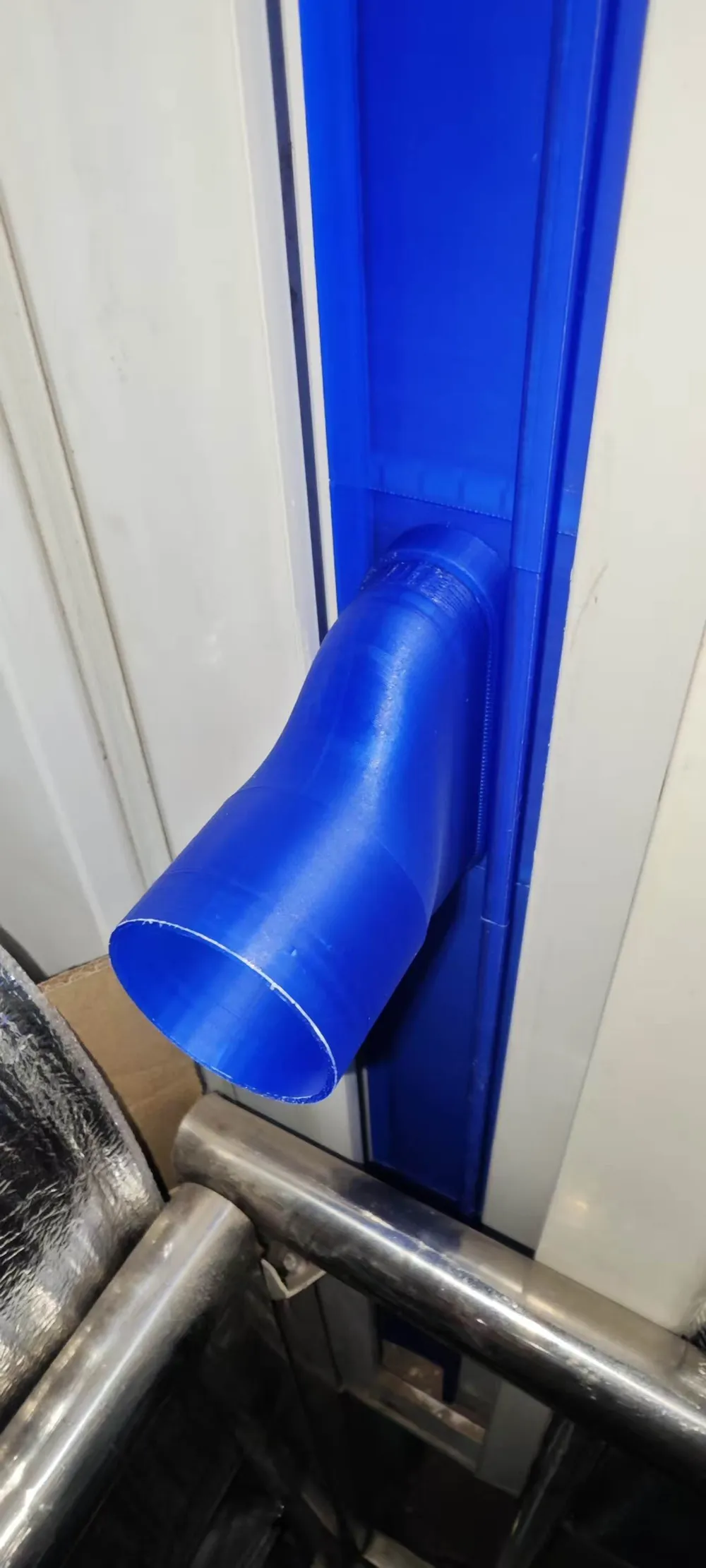 External exhaust internal connector, external exhaust inner flared ...