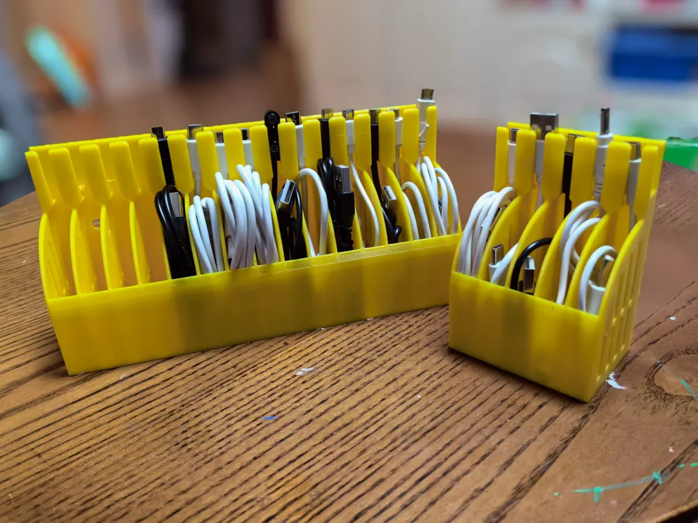 Data Cable Organizer (Second Edition) - Free 3D Print Model - MakerWorld