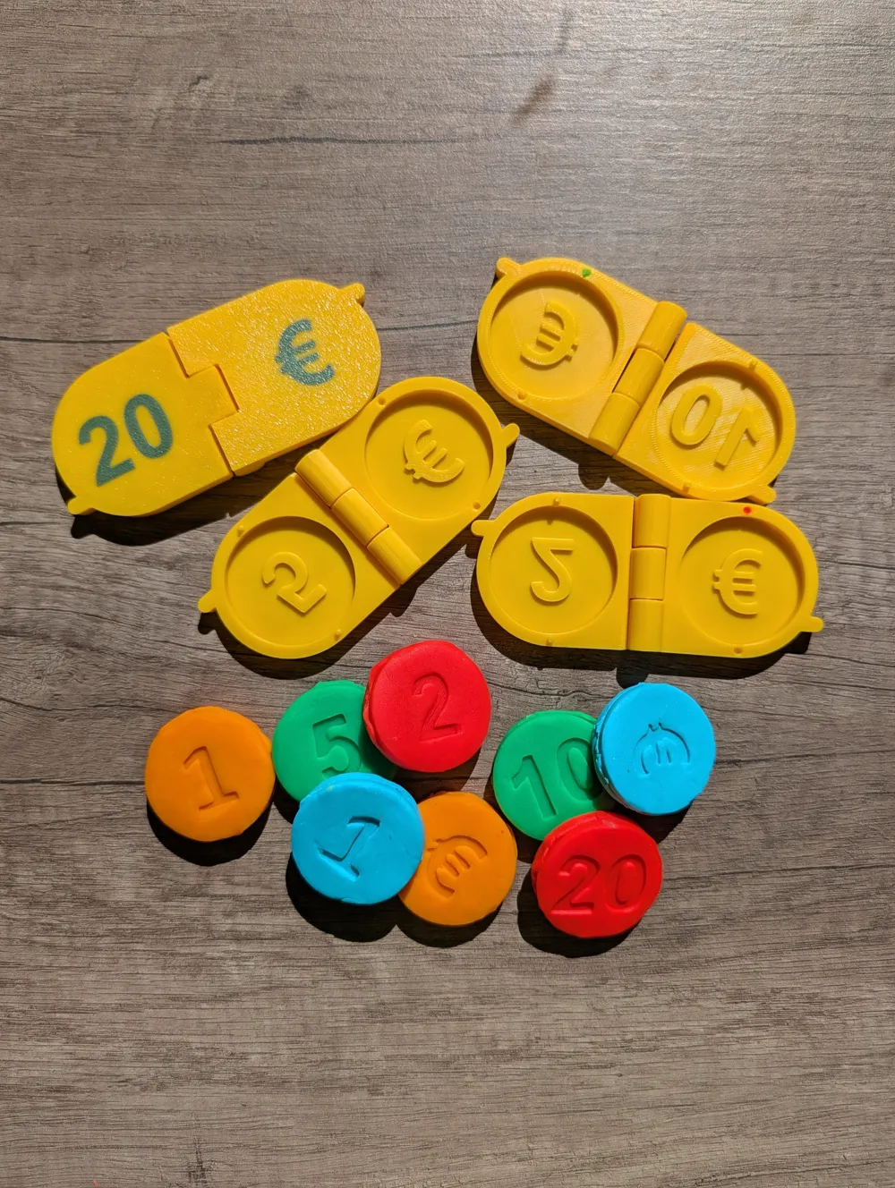 Play doh euro and dollar coin maker - Free 3D Print Model - MakerWorld