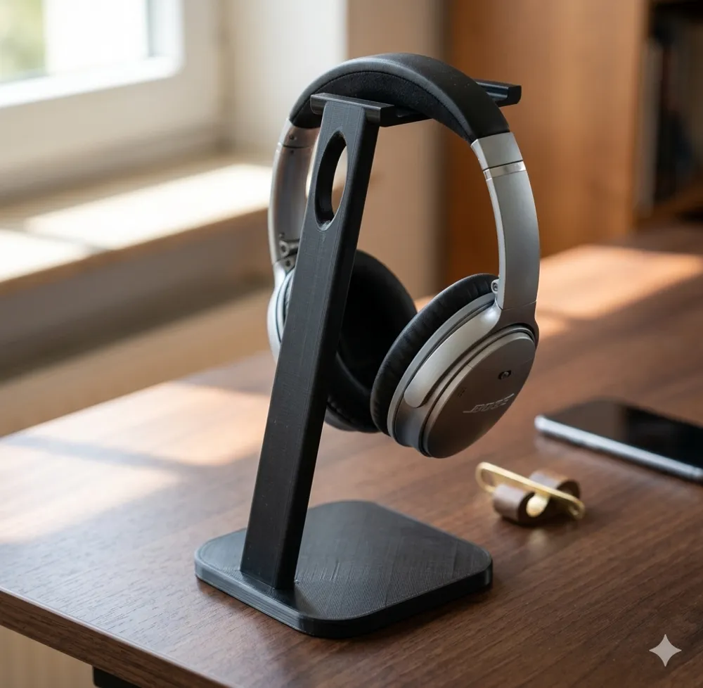 Minimalist Headset Stand - Free 3D Print Model - MakerWorld