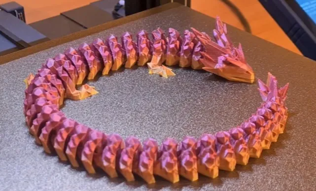 articulated crystal dragon - Free 3D Print Model - MakerWorld