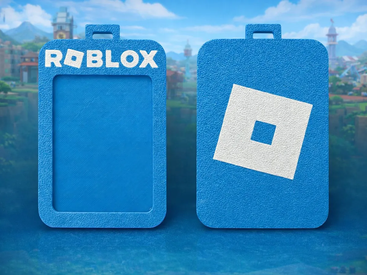 Roblox ID Card Holder – School Badge (55x86 mm) - Free 3D Print Model ...