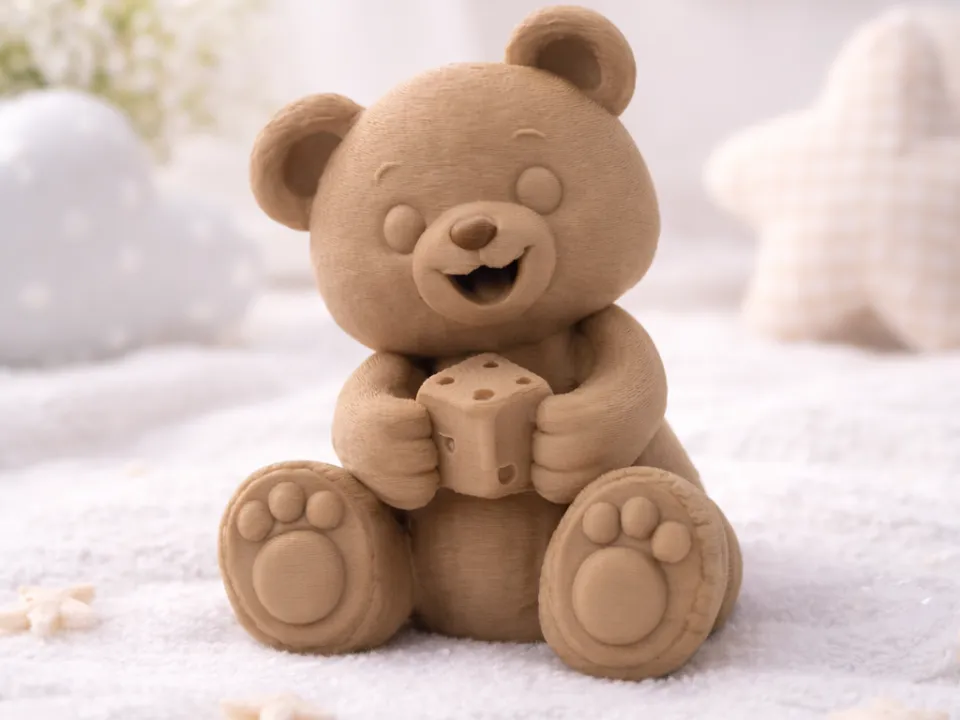 Cute Teddy Bear - Free 3D Print Model - MakerWorld