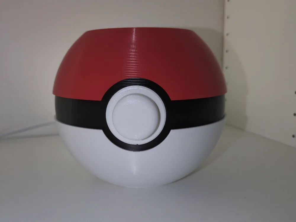 Pokeball Container / Planter - Free 3D Print Model - MakerWorld