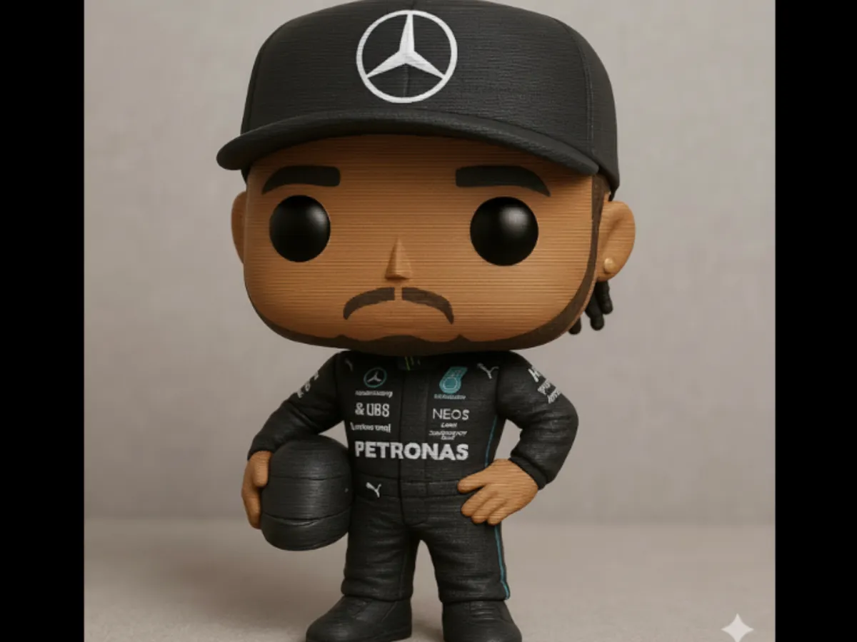 Funko Pop Lewis Hamilton Mercedes - Free 3D Print Model - MakerWorld