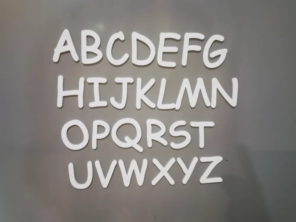 Letter Magnet Alphabet Refrigerator Magnet Alphabet Magnet - Free 3D ...