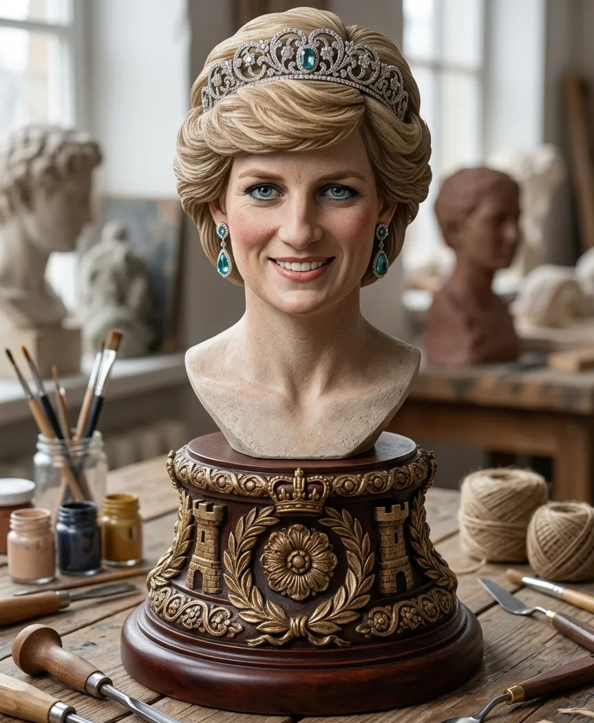 Lady Diana - Free 3D Print Model - MakerWorld