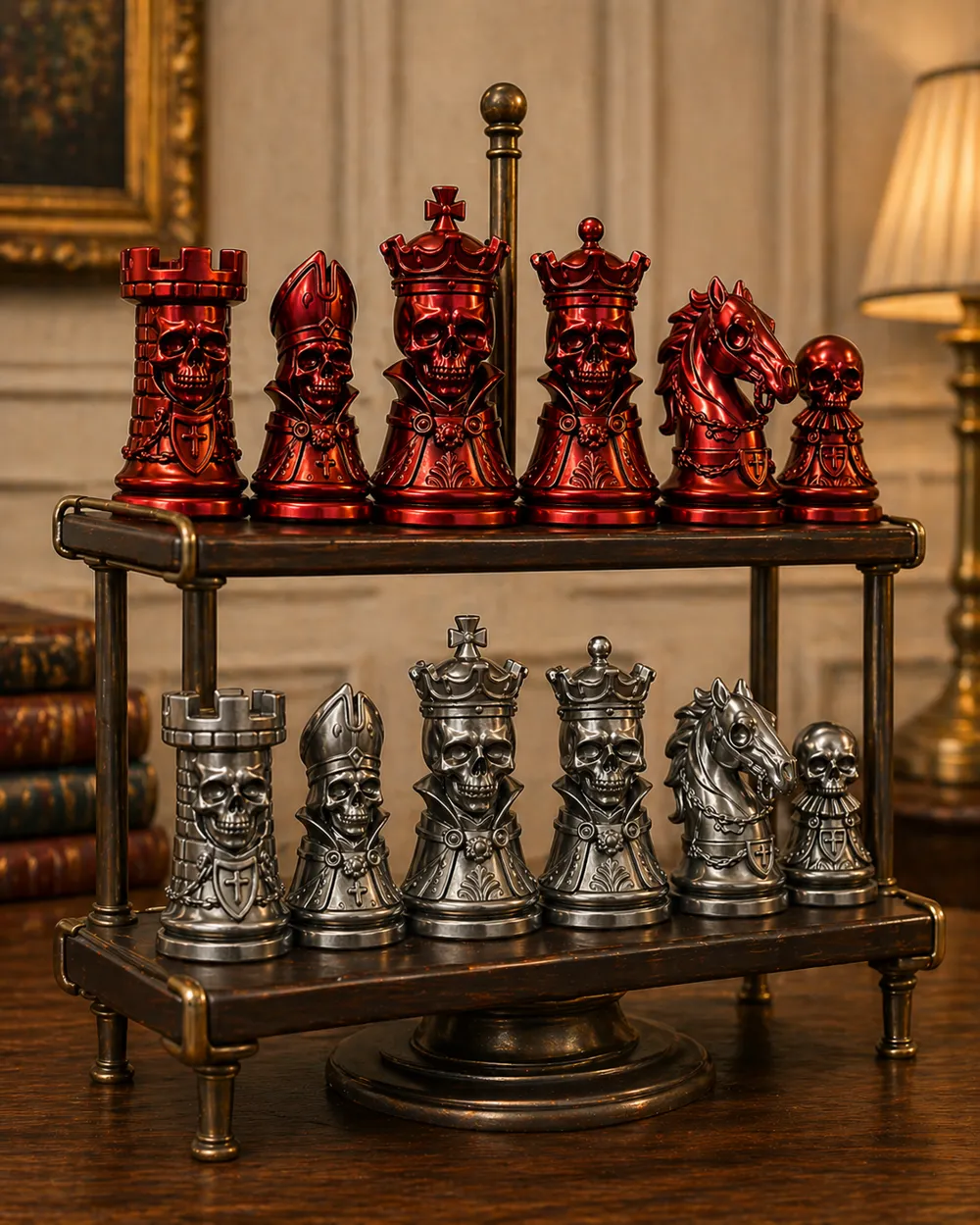 Skull Chess Set – 3D Printable Chess Pieces - Free 3D Print Model ...
