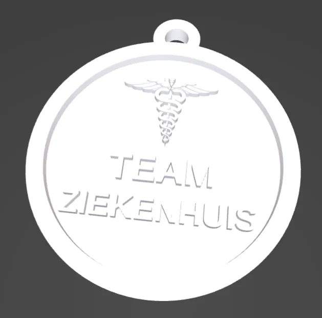 Keychain Badge With Text And Logo - Free 3D Print Model - MakerWorld