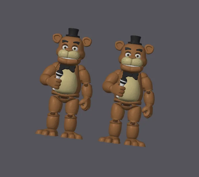 Flexi Freddy from FNAF / 4 color version - Free 3D Print Model - MakerWorld