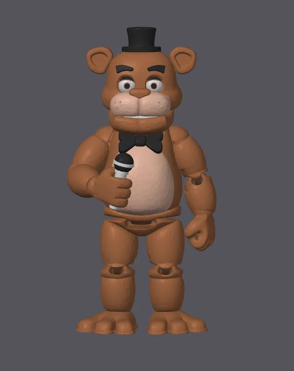 Flexi Freddy from FNAF / 4 color version - Free 3D Print Model - MakerWorld