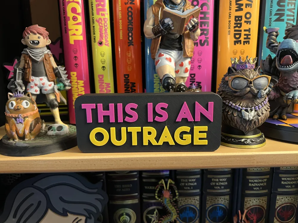 Custom Dungeon Crawler Carl Sign - Free 3D Print Model - MakerWorld