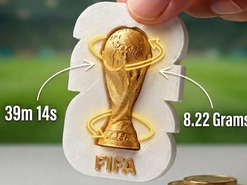 World Cup FIFA Trophy Fidget Spinner Keychain 2026 - Free 3D Print ...