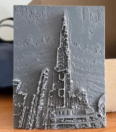 Burj Khalifa Portrait - Free 3D Print Model - MakerWorld