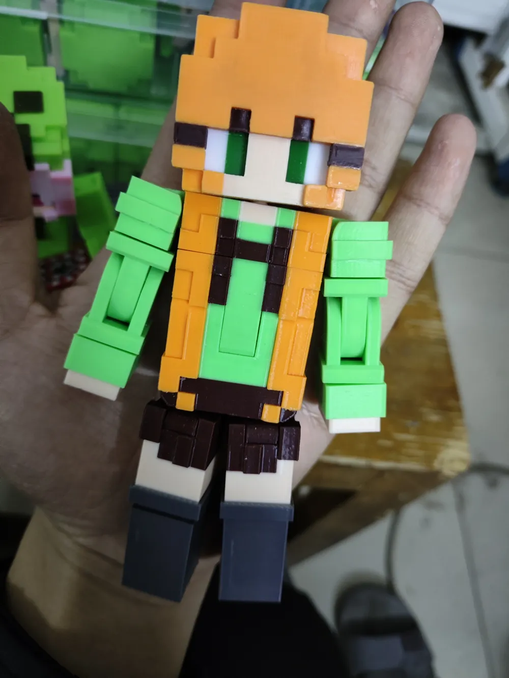 MC Minecraft - Articulated Model - ALEX - Free 3D Print Model - MakerWorld