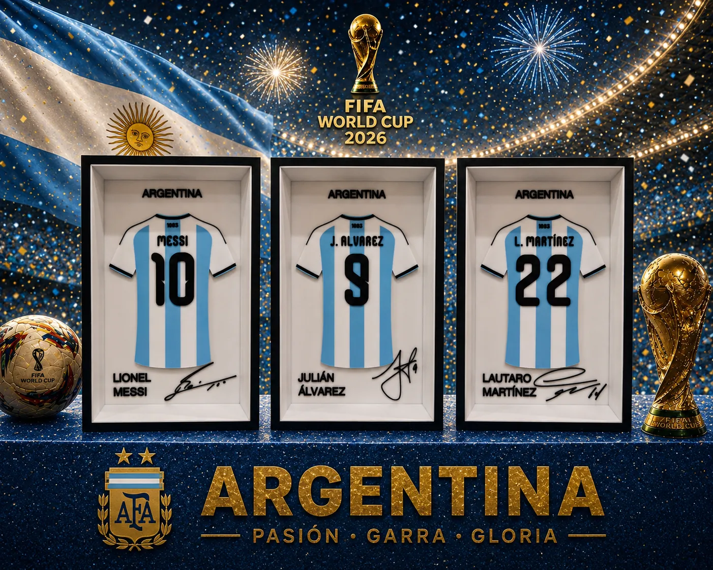 Julián Álvarez - Argentina - Jersey Frame - Free 3D Print Model ...