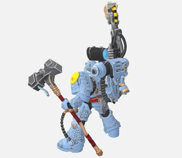 Space Wolves Iron Priest - Free 3D Print Model - MakerWorld