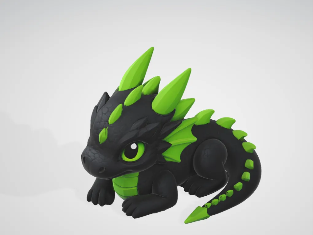 Bebé Dragón - Modelo de impresión 3D gratuito - MakerWorld
