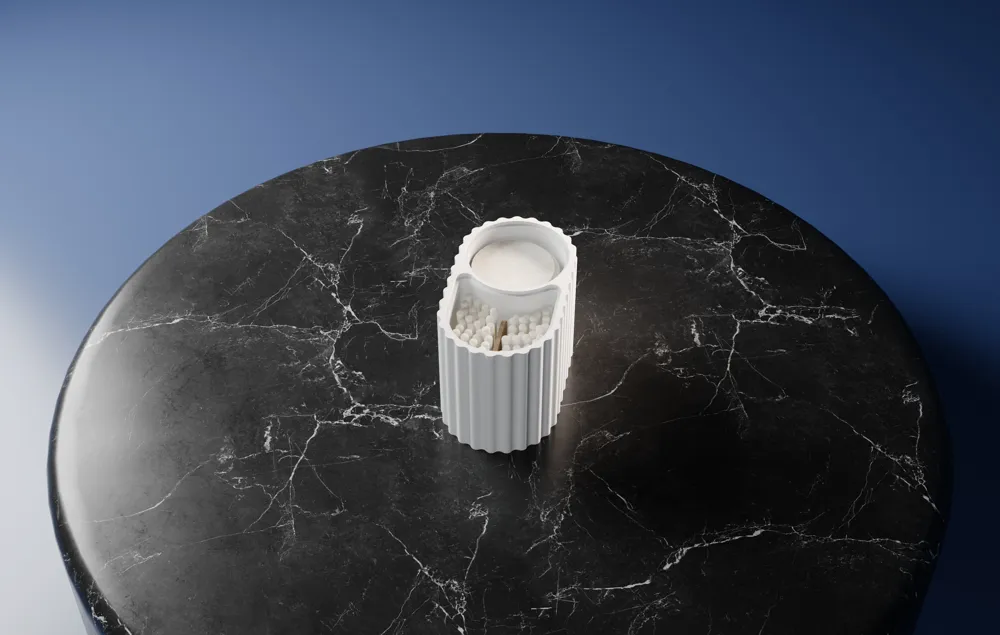 Cotton Pad and Cotton Swab Holder - Free 3D Print Model - MakerWorld