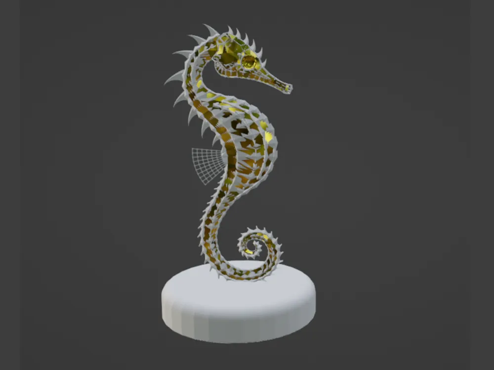 Blender Eigenbau: Seepferdchen – Kostenloses 3D-Druckmodell – MakerWorld