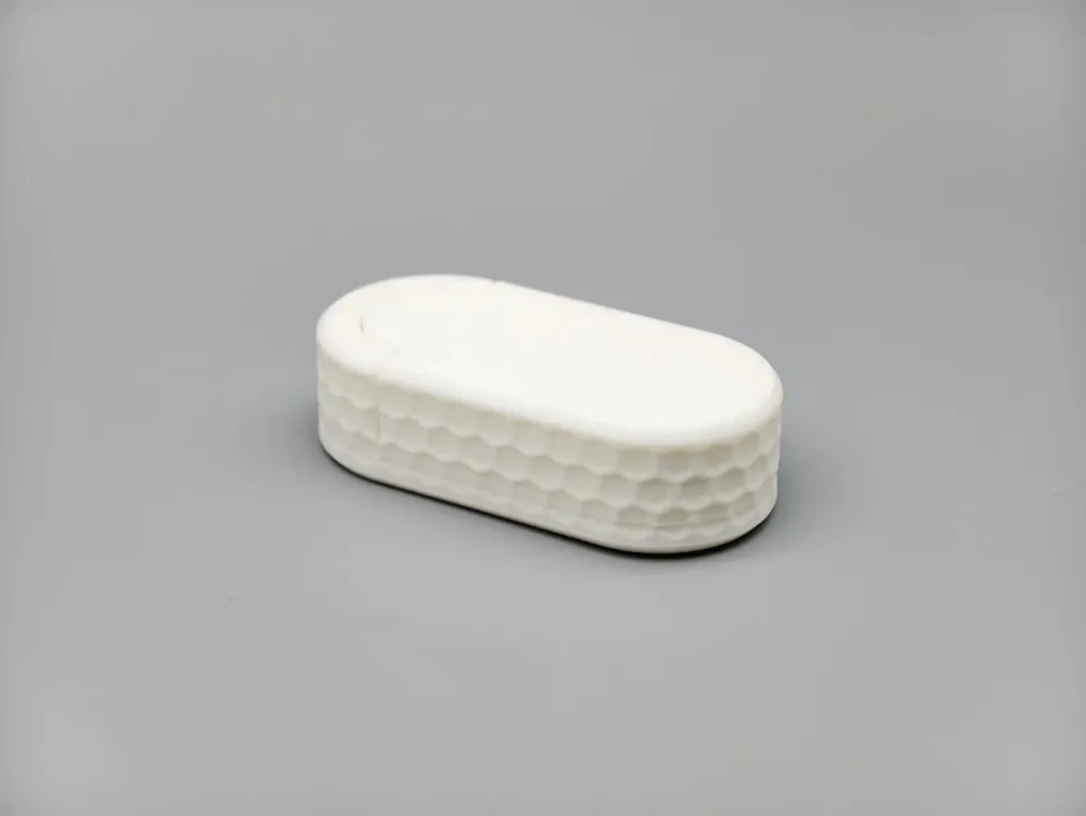 Caixa de Remédios Pequena com Tampa Deslizante e Textura Hexagonal ...
