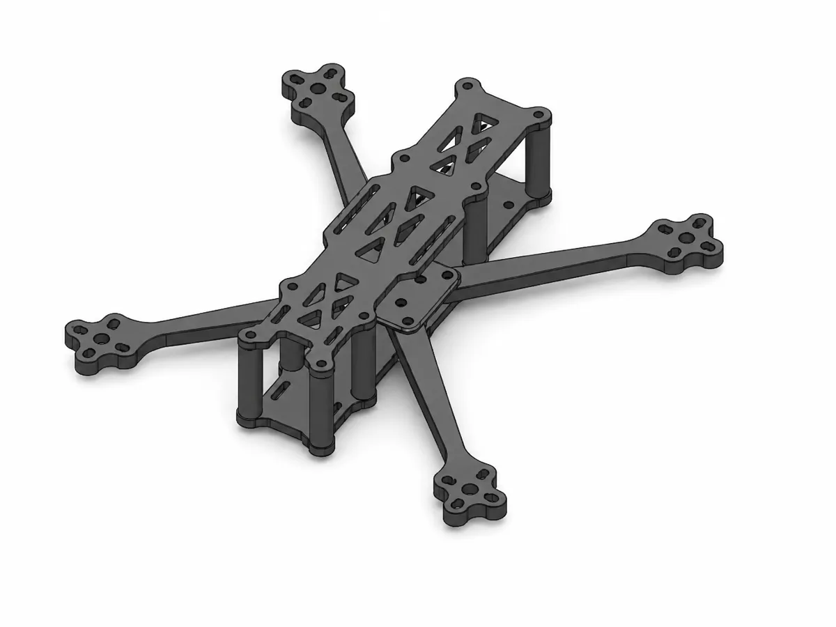 5-inch FPV Drone Frame - Free 3D Print Model - MakerWorld