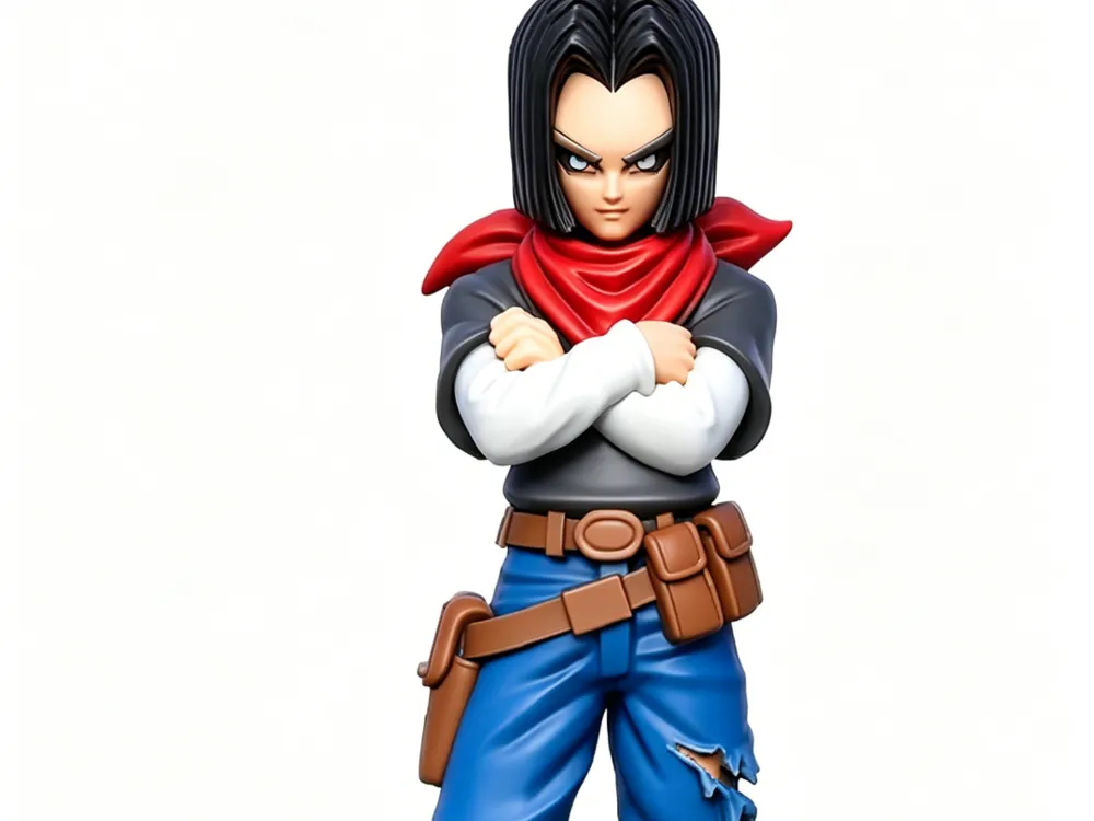 Dragon Ball - Android 17 - Free 3D Print Model - MakerWorld