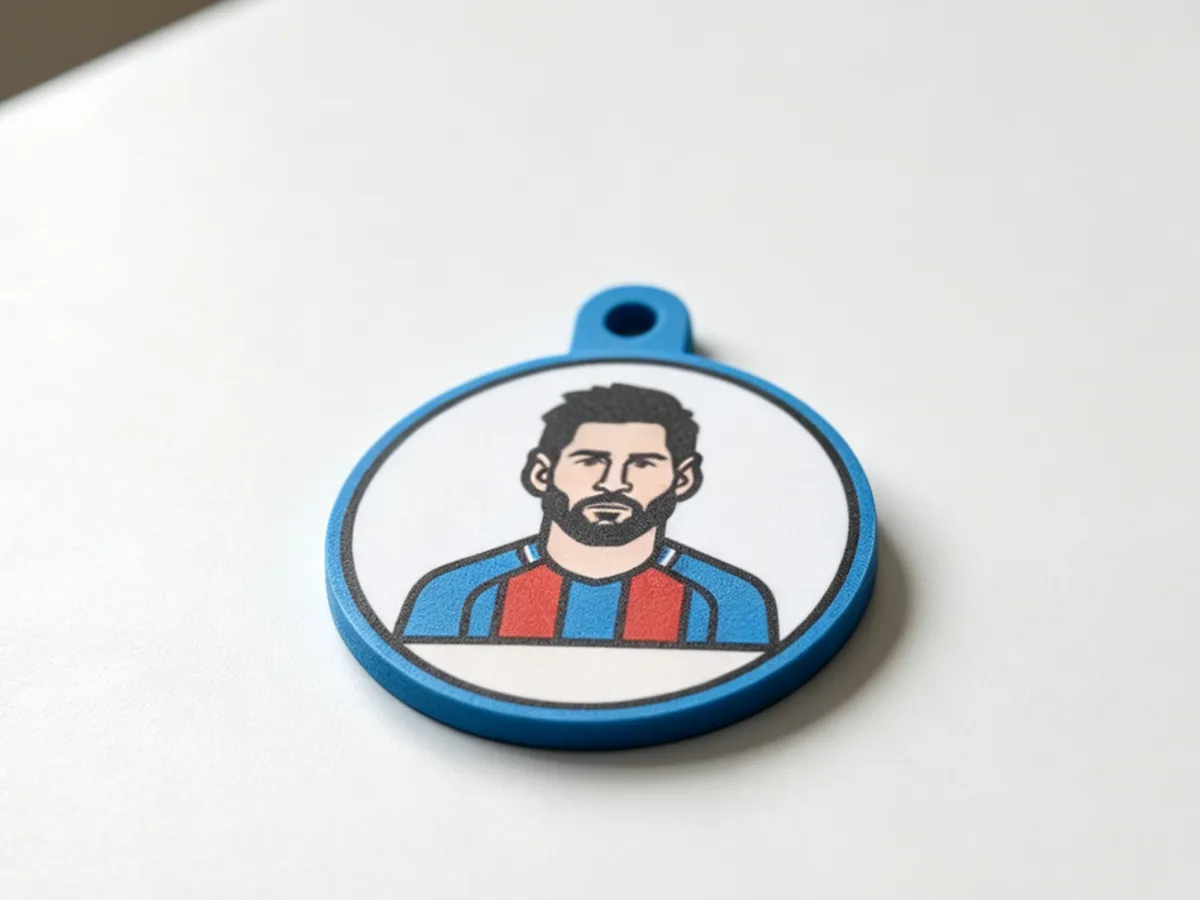 Barca Messi Keychain Pendant - Football Star Keychain Refrigerator ...