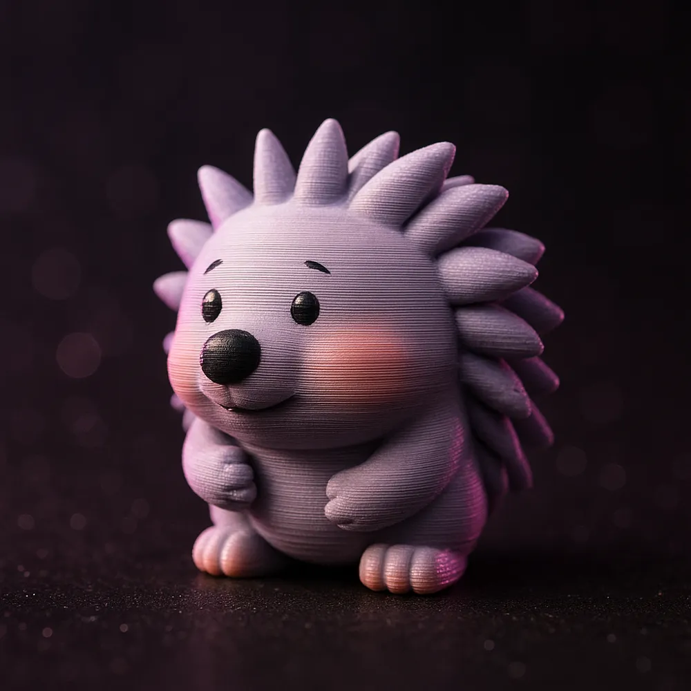 Chibi Beach Hedgehog: Adorably Cute 3D Figurine! - Free 3D Print Model ...