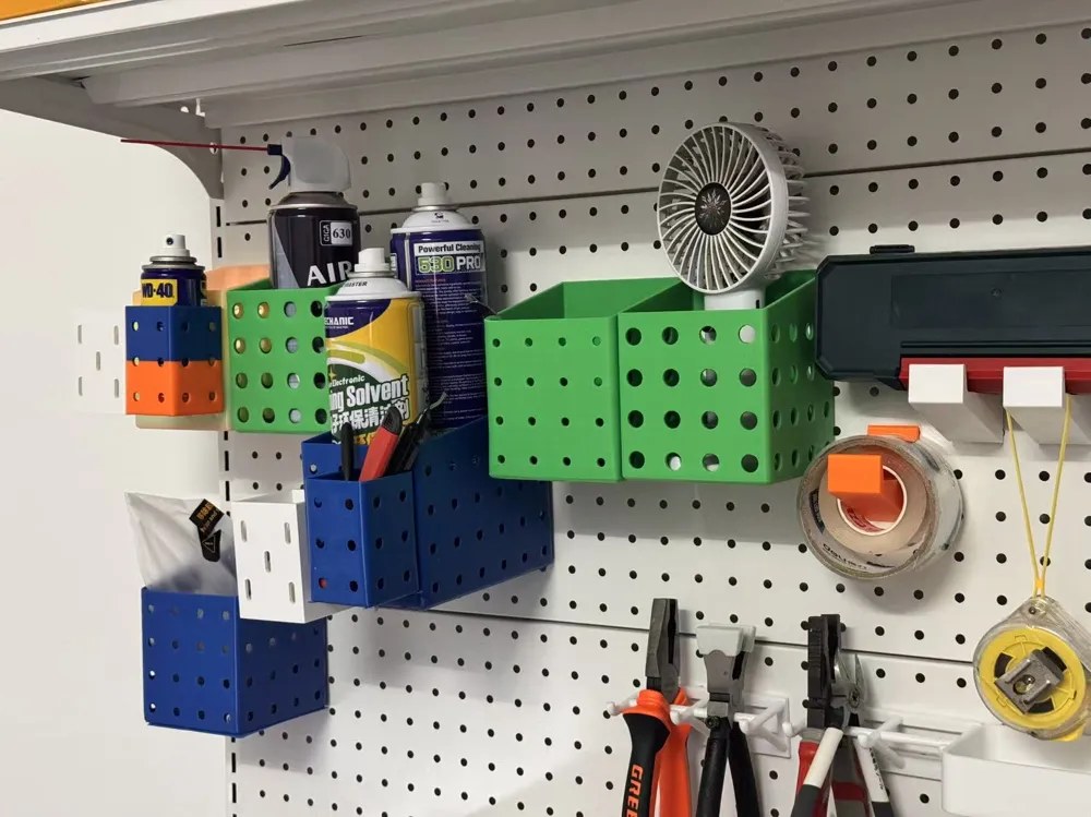 25mm Pegboard Accessories, Pegboard Storage Box, Pegboard Expansion ...