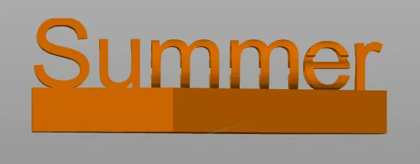 Ambigrama de Vacaciones de Verano - Modelo de impresión 3D gratuito ...