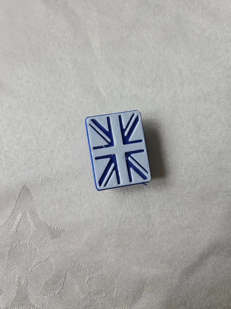 Union Jack English British Flag Jibbit Croc Charm - Free 3D Print Model ...