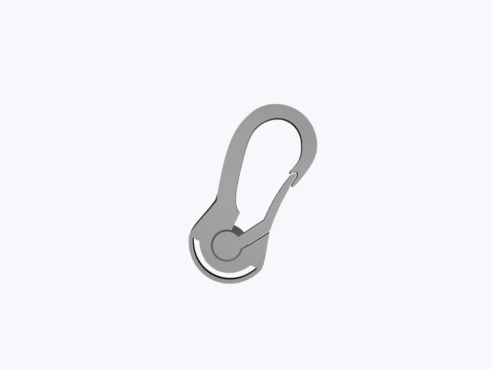 Mini Click Carabiner (31) Keychain Attachment - Free 3D Print Model ...