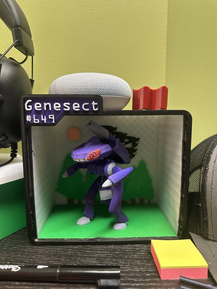 genesect kit card display - Free 3D Print Model - MakerWorld
