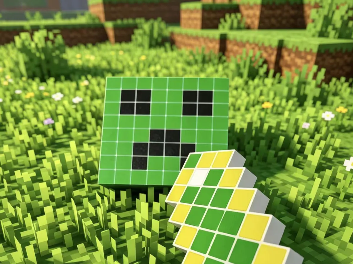 Free combination Perler beads Minecraft Creeper no AMS - Free 3D Print ...