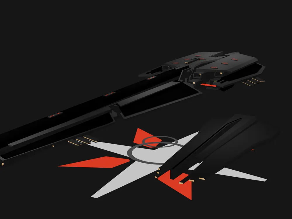 Agitator Class Corvette & Railgun - Free 3D Print Model - MakerWorld