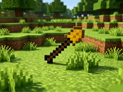 Minecraft pixel shovel - Free 3D Print Model - MakerWorld