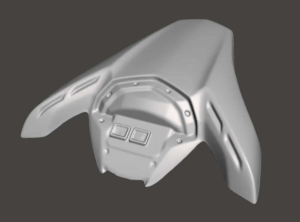Kawasaki Z900 (ZR900F) 17-24 Pillion Cover SCAN - Free 3D Print Model ...