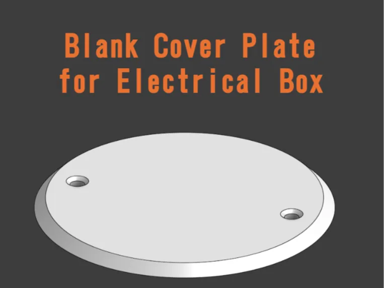 Blank Cover Plate for Electrical Box - Free 3D Print Model - MakerWorld