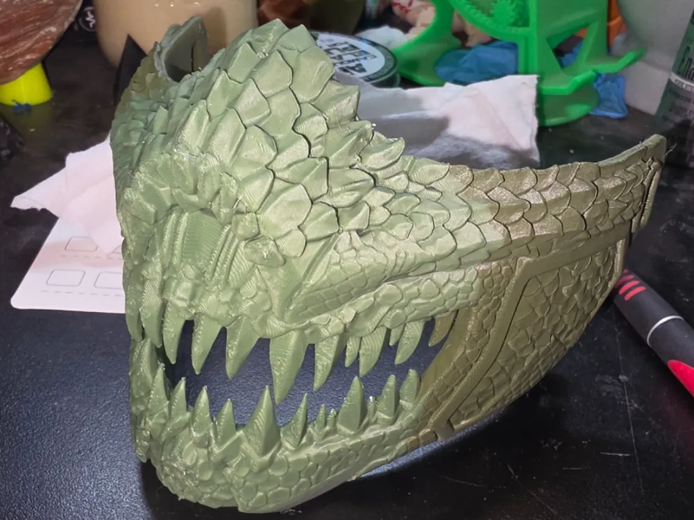 Kustom Reptile Mask - Free 3D Print Model - MakerWorld