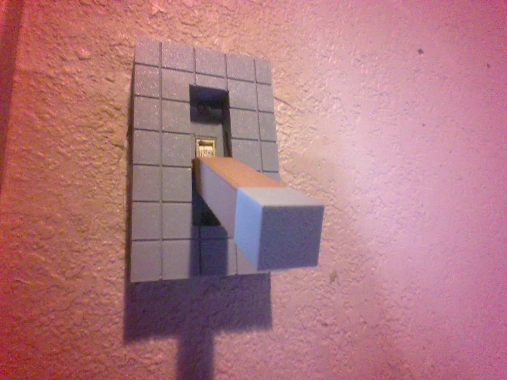 Minecraft inspired light switch - Free 3D Print Model - MakerWorld