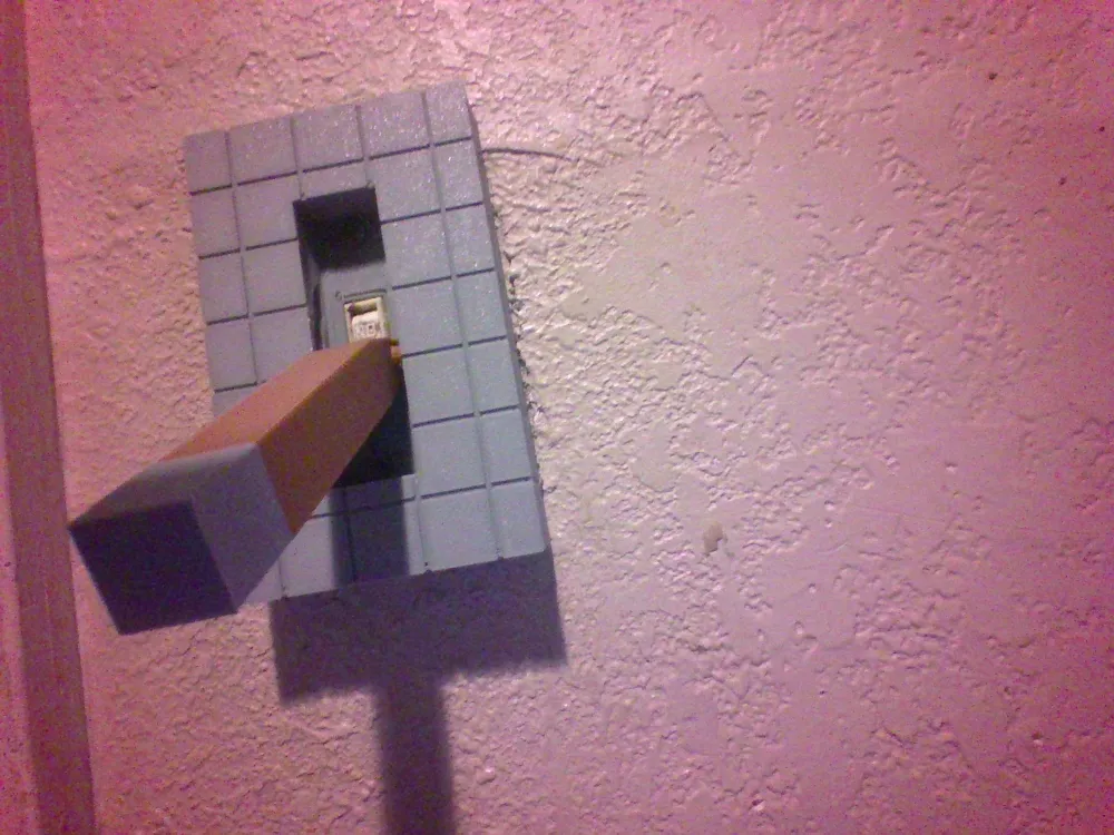Minecraft inspired light switch - Free 3D Print Model - MakerWorld